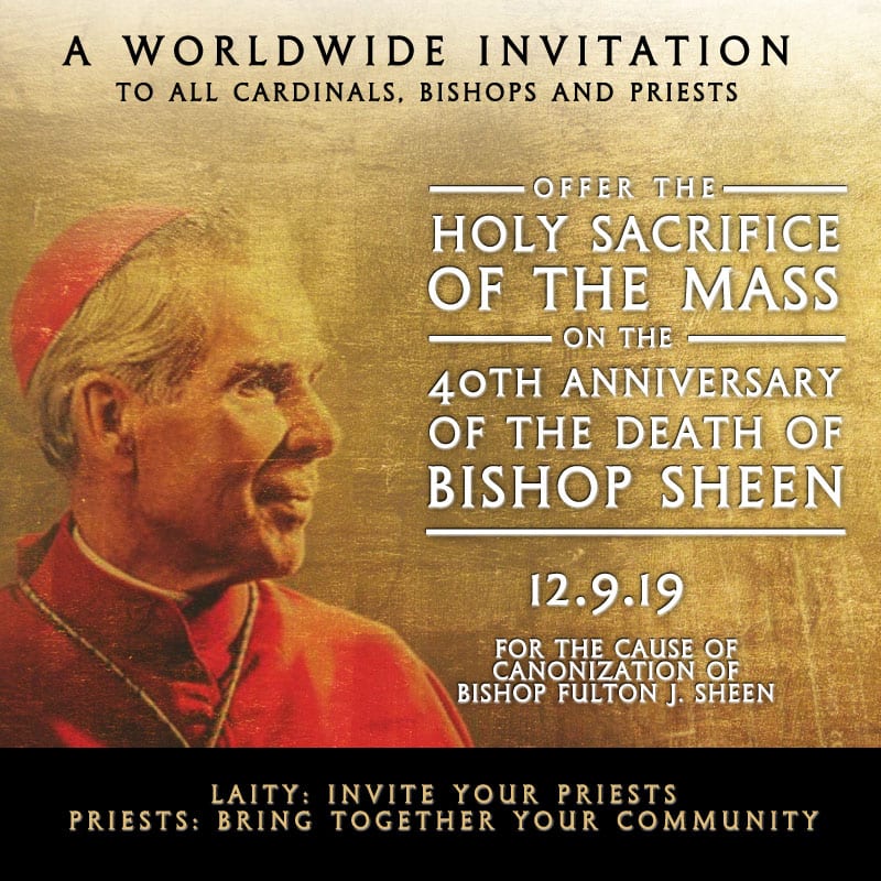 Catholics pledge to have Masses said in support of Sheen beatification ...