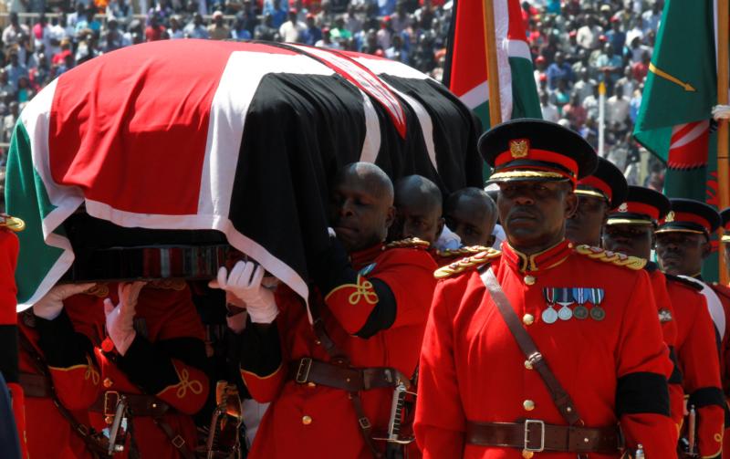 Thousands pack Nairobi stadium for funeral of former president | Crux