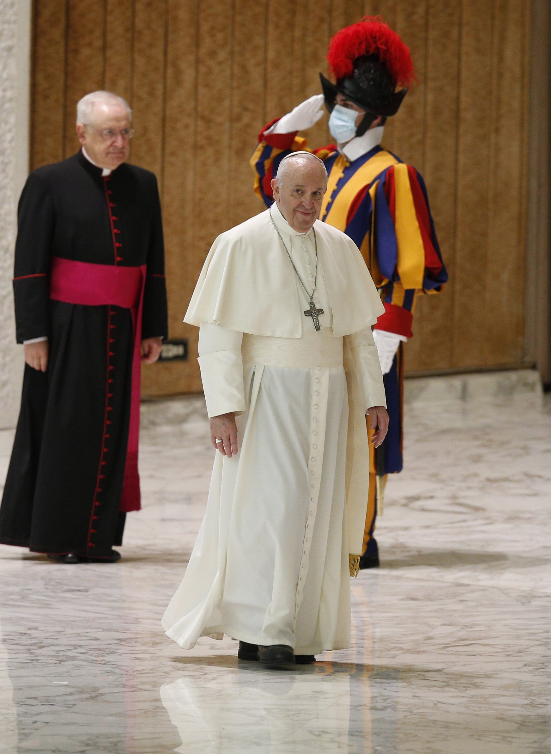 On pope not wearing a mask: ‘We’re working on it’, Vatican official ...