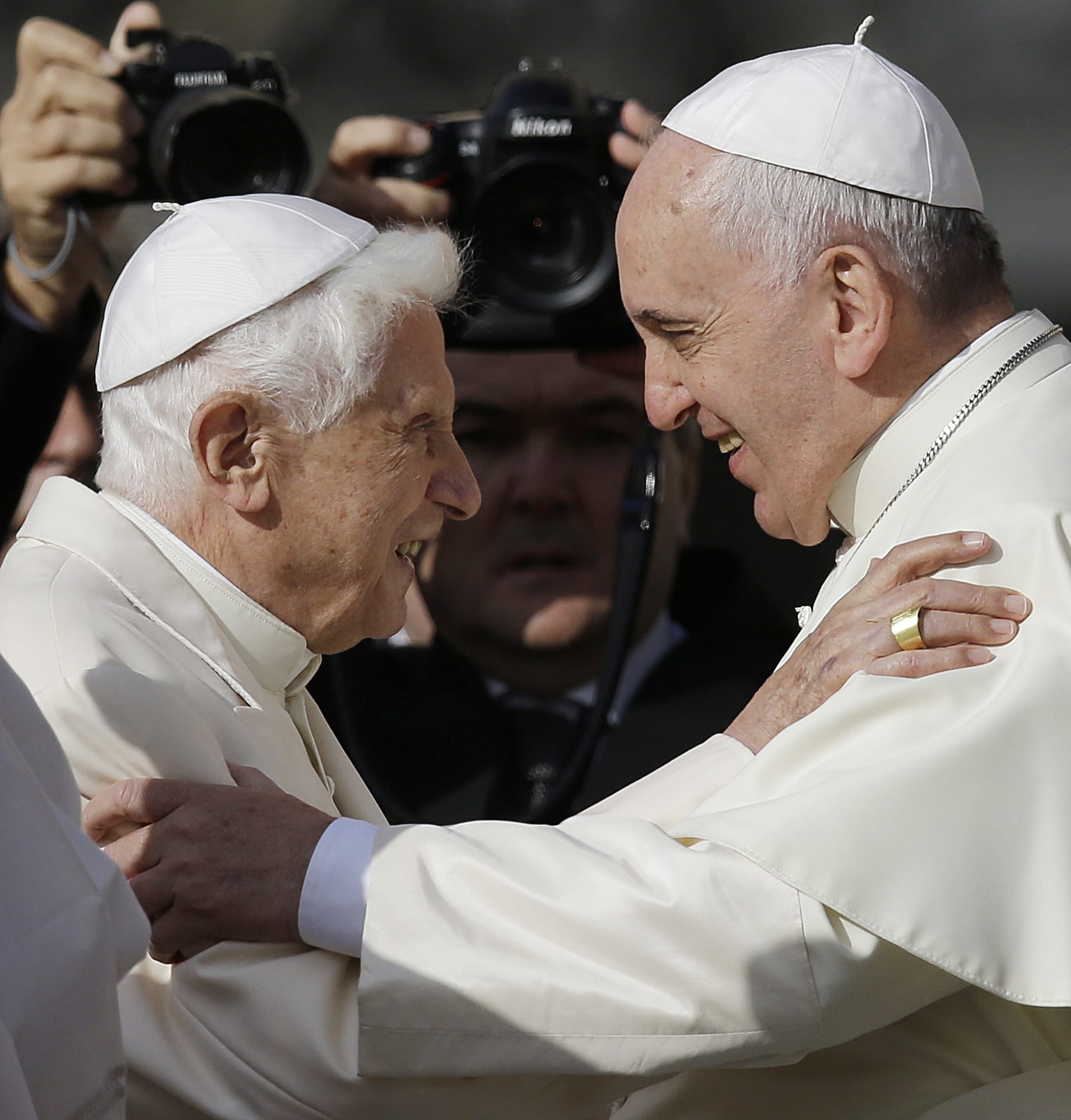 Francis, Benedict say there is ‘urgent’ need to address human rights | Crux