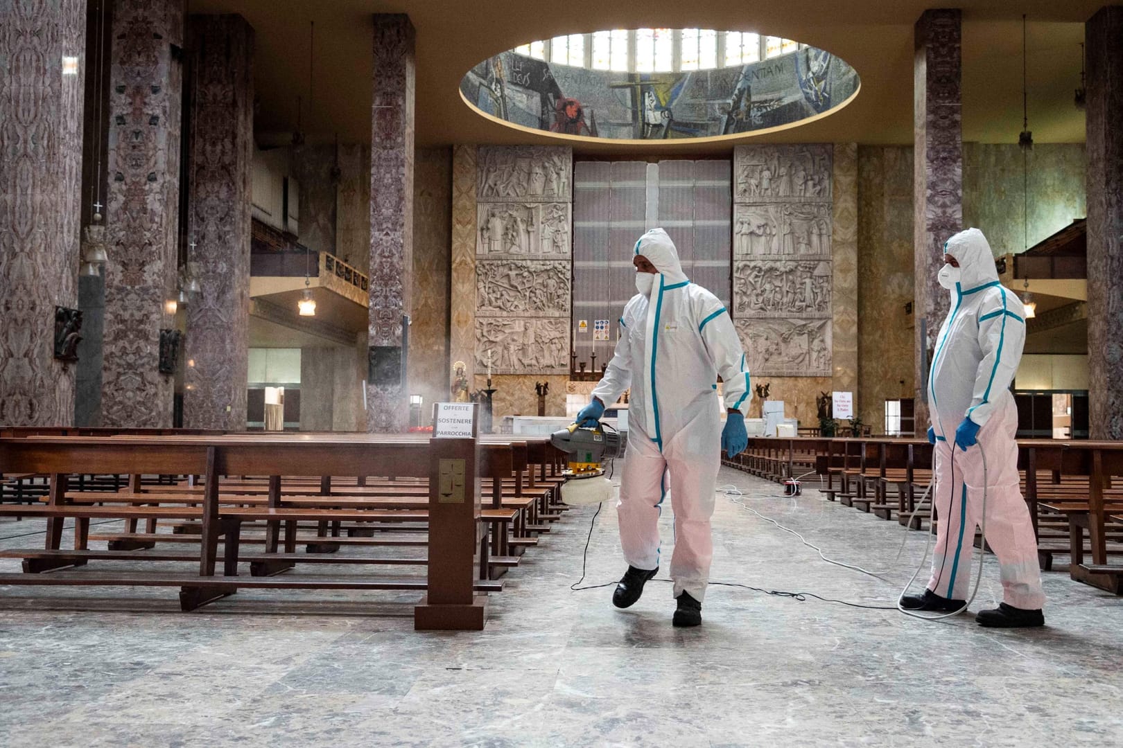 Army, city sanitation workers begin sanitizing Rome churches | Crux