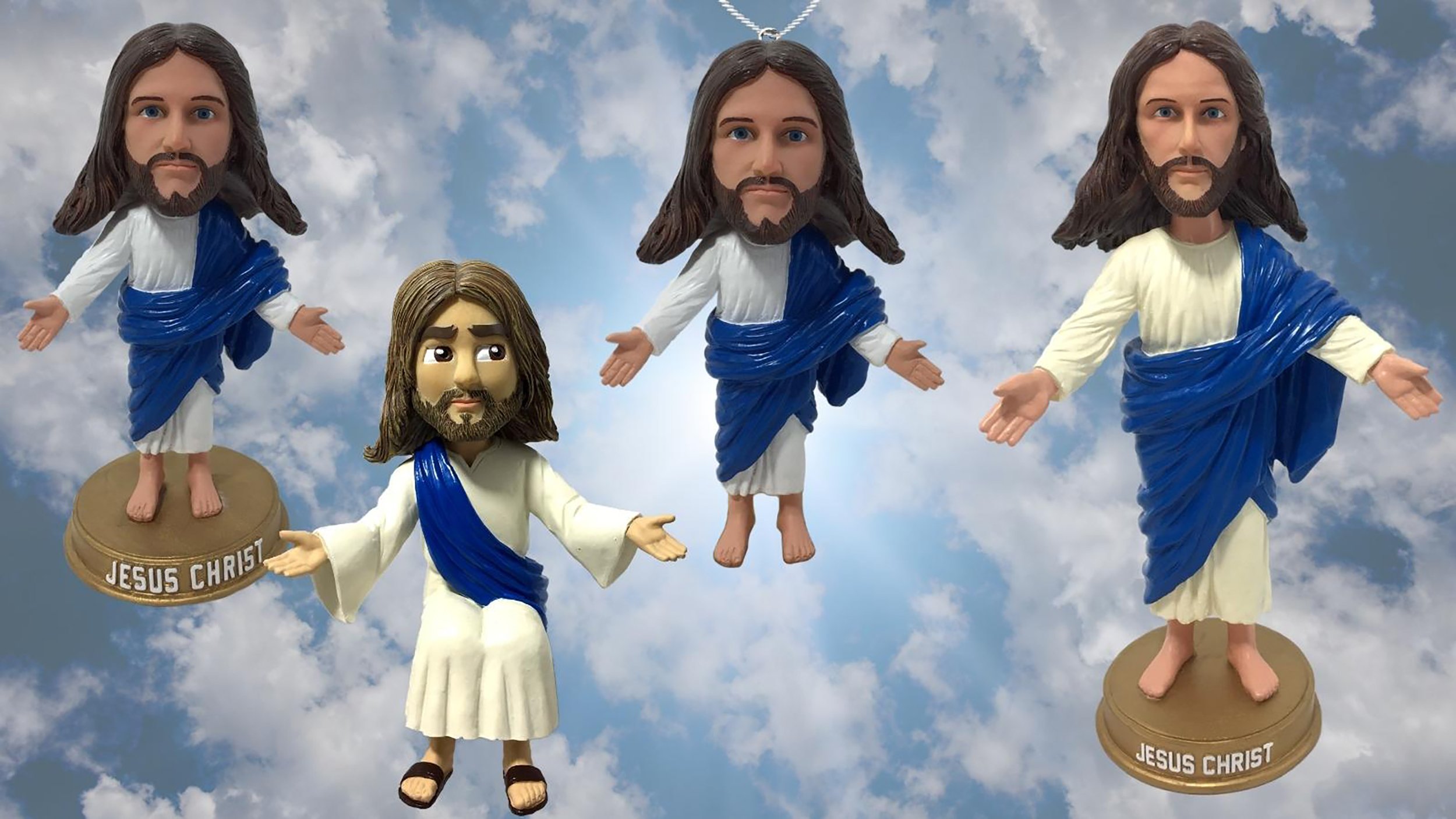 Just in time for Christmas: Four Jesus bobbleheads, including an ...
