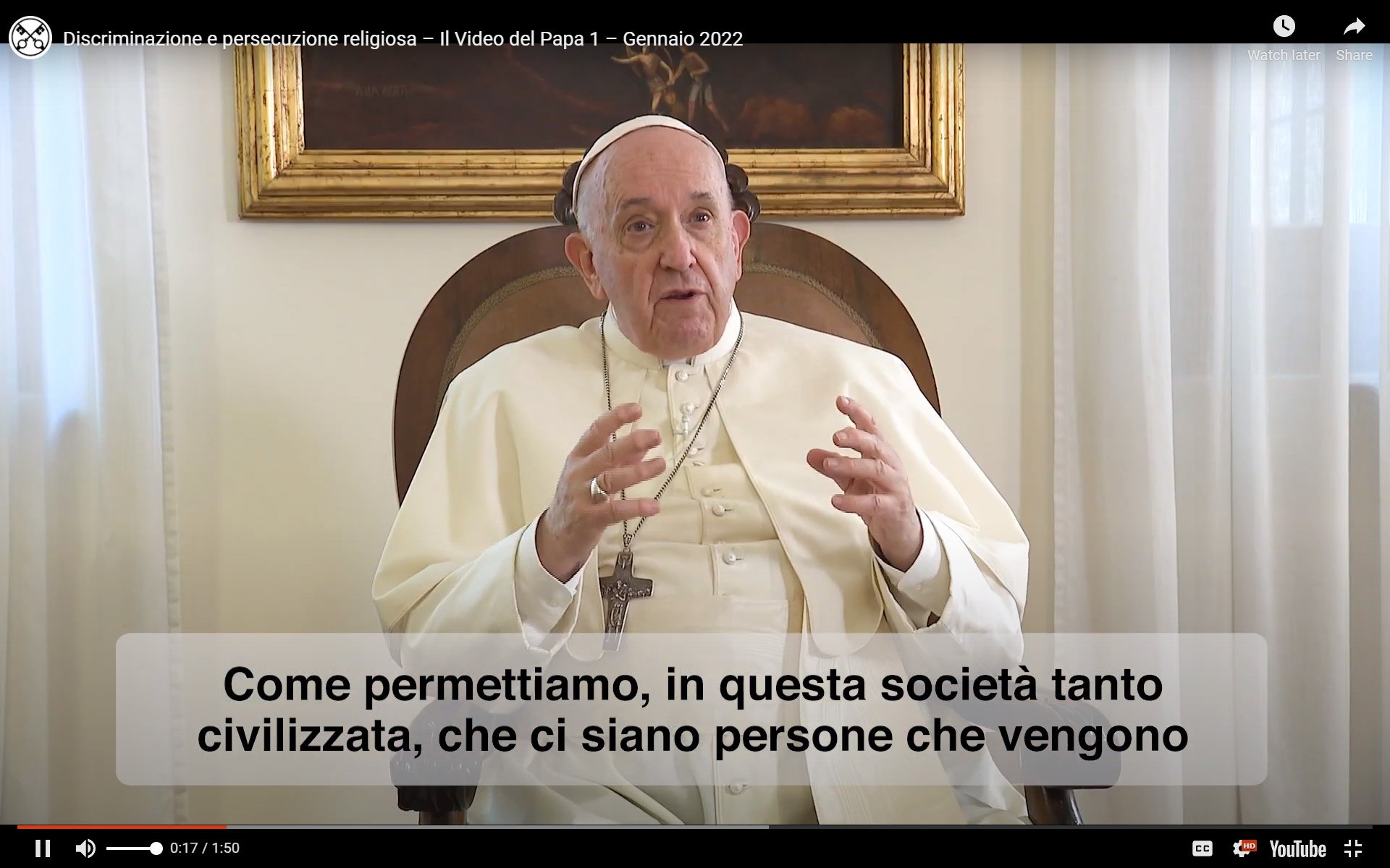 Religious persecution an ‘insane’ act, pope says | Crux