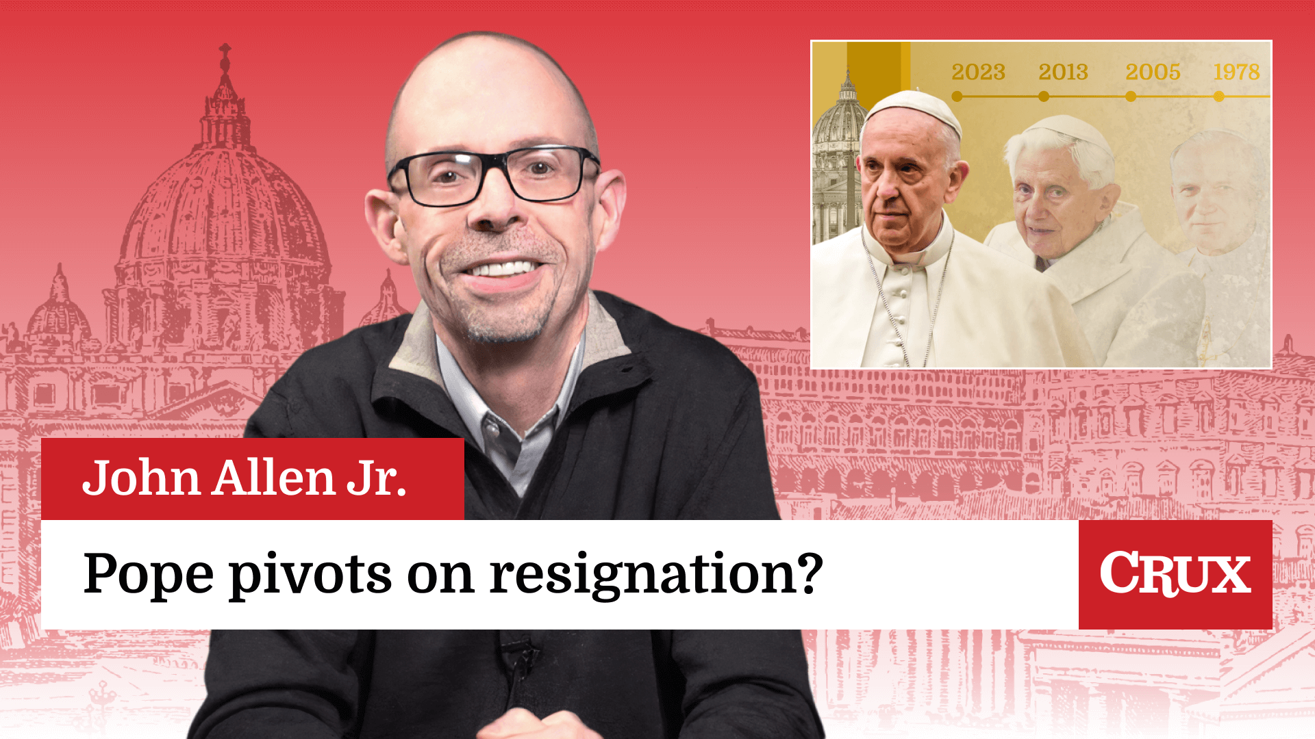 Pope reconsiders papal resignation?: Last Week in the Church with John ...