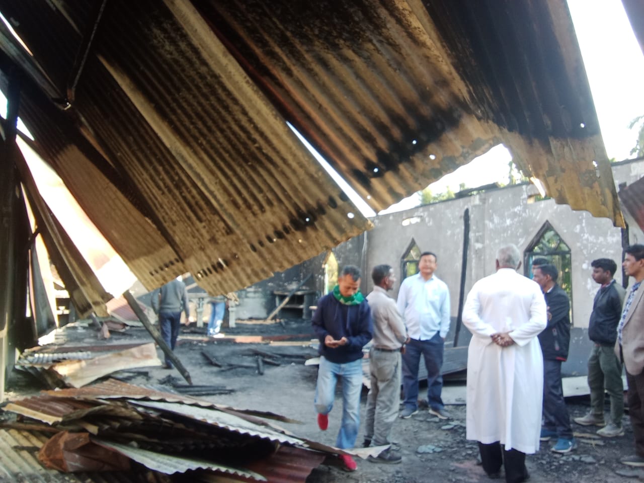 Chapel in Assam state in India burns to the ground | Crux